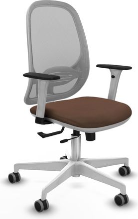 Piqueras y Crespo Schreibtischstuhl mit 1D-Armen, h&ouml;henverstellbare Lendenwirbelst&uuml;tze, ausgestattet mit Syncro/Traslack und Schneidschaum, mit Rollen von 65 mm, Parket