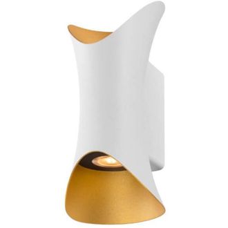 SLV Grand &eacute;clairage LED haut et bas Modela blanc avec de lor - 1007806