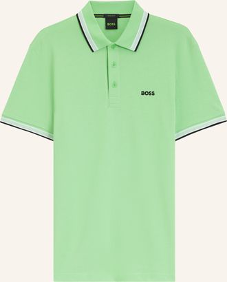 HUGO BOSS Piqu&eacute;-Poloshirt Paddy Curved Regular Fit gruen