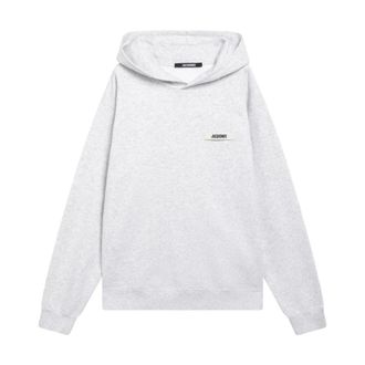 Jacquemus Le Sweat &agrave; capuche Gros Grain - Homme - Sweatshirts et sweats &agrave; capuche - Gris - Taille: L