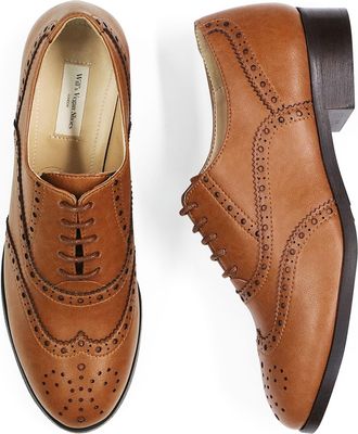 Will&rsquo;s Vegan Store Damen vegan Oxford Brogues Braun