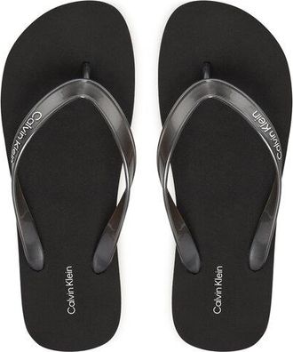 Calvin Klein Zehentrenner Flatform Flip Flop Met Tpu HW0HW03120 Schwarz