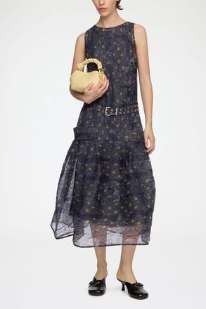 Ganni Kleid aus Shibori-Organza - Gr&ouml;&szlig;e 36 gemischt