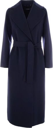 Max Mara Femme, Manteaux, Bleu, Taille: 36 FR Poldo Belted Coat