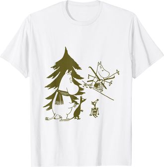Moomin Olive Moomintroll Winterspiele Moominmamma Skifahren T-Shirt