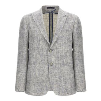 Tagliatore Montecarlo Einreiher-Blazer - - Suits - Herren - Blau - XL