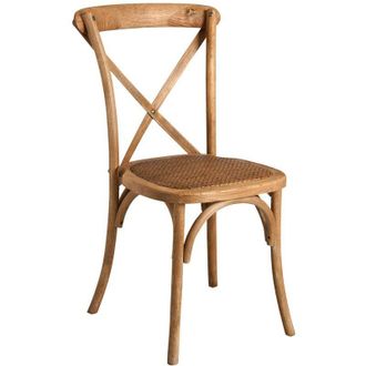 Aubry Gaspard Aubry Gaspard - Chaise bistro en orme empilable unitaire