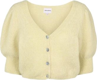Americandreams Americandreams, Femme, Pulls, Jaune, Taille: 40 FR Manda Alpaca Cardigan