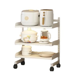 Generic Rollbarer Schlanker Aufbewahrungswagen, Badezimmer-Organizer-Schrank, Schmaler L&uuml;ckenwagen, Verstellbare Regalh&ouml;he, for Kleine Ecken Im Badezimmer Mit