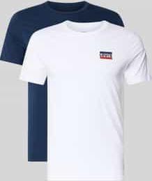 Levi's Slim Fit T-Shirt aus reiner Baumwolle im 2er-Pack Modell 2PK CREWNECK GRAPHIC