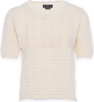 Faina Pullover Damen Wollwei&szlig;