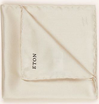 Eton Einstecktuch beige