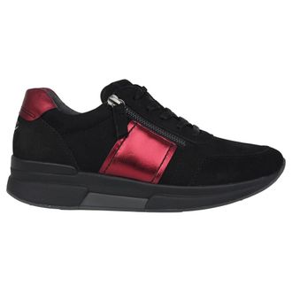 Gabor Rollender Sneaker Schwarz/Rot - - Shoes - Damen - Schwarzk - 40 1/2 EU
