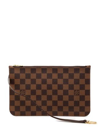 Louis Vuitton pochette Neverfull MM Damier Eb&egrave;ne (2015) - Marron