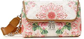 Desigual PU Body Bag, Sac de Sport Across. Femme, Rouge, Taille Unique