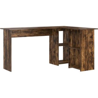 vidaXL Schreibtisch R&auml;uchereiche 142 x 102 x 73 cm Holzwerkstoff vidaXL