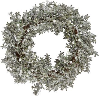 Butlers Kranz k&uuml;nstlich mit Perlen &Oslash;48cm FLORISTA | hochwertiger T&uuml;rkranz | langlebige Deko f&uuml;r die kalte Jahreszeit | Weihnachtsdekoration innen & au&szlig;en