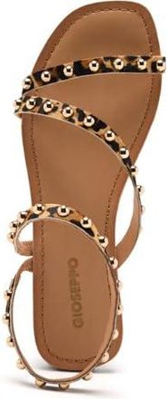 Gioseppo Femme Ogema Sandale Plate, léopard, 37 EU