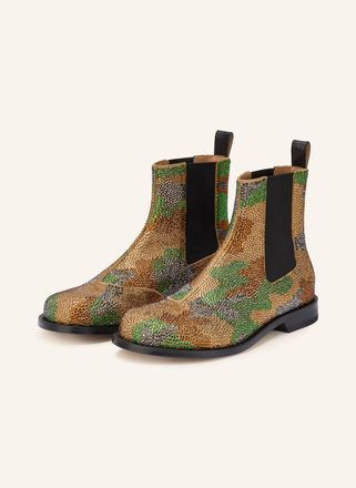 J.W.Anderson Jw Anderson Chelsea-Boots Mit Schmucksteinen gruen