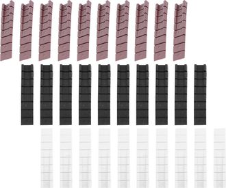 SOLUSTRE DIKACA 30 Stck Teiliges M&ouml;bel nivellierkeile Kunststoff Ausgleichskeile f&uuml;r Schrank Tisch Stuhl F&uuml;&szlig;e Verstellbare Unterlegscheiben zur Stabilen M&ouml;belj