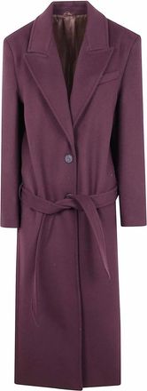 The Attico Manteau Long - Rouge