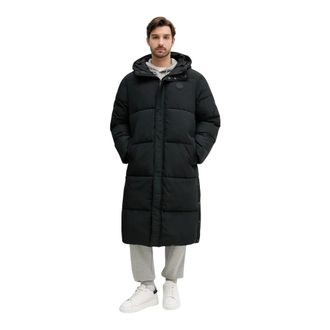 Converse Kapuzenparka mit Logo-Patch - - Coats - Herren - Schwarzk - XS