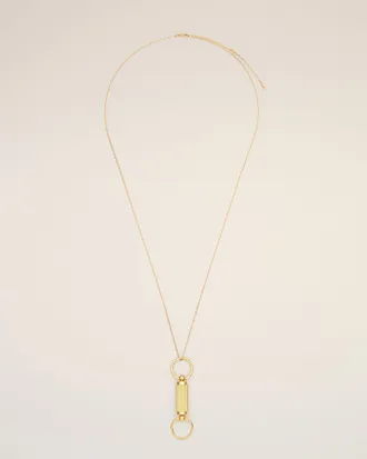 Ami Ami Paris - Collier &agrave; pendentif porte lunettes en laiton dor&eacute; Or - TU - Unisex