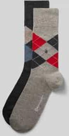 Burlington Socken mit Label-Applikation 2er-Pack