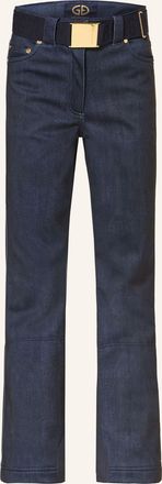 Goldbergh Goldbergh Softshell-Skihose Fuji In Jeansoptik Mit Schmucksteinen blau