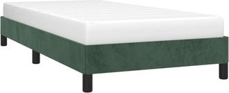 vidaXL Cadre de lit Vert fonc&eacute; 80x200 cm Velours