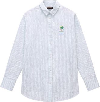 Napapijri Langarmbluse G-FETE W STRIPE SA2 Mit Rundhalsausschnitt