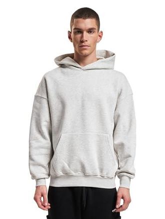Jack & Jones JORVIBE Spongy Sweat &agrave; Capuche, Blanc-Gris, M
