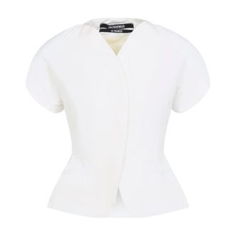 Jacquemus Ovalo Jacke - - Jackets - Damen - Wei&szlig; - XS
