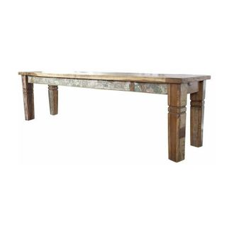 Massivmoebel24 Bank Altholz 180x40x45 mehrfarbig lackiert nature of spirit 36