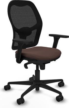 Piqueras y Crespo Chorquera B&uuml;rostuhl mit 3D-Armlehnen, h&ouml;henverstellbare Lendenwirbelst&uuml;tze, ausgestattet mit Sincro 5 Positionen und injiziertem Schaumstoff, Schwarz/