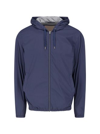 Herno Technische Stoff Kapuzenjacke
