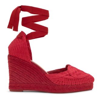 Castaner Femme, Chaussures, Rouge, Taille: 38 EU Cacia Wedge Espadrille