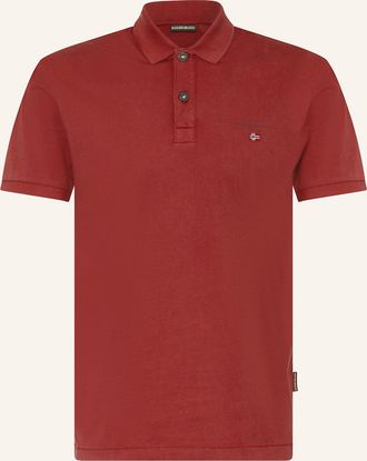 Napapijri Jersey-Poloshirt Elbas Regula Fit rot