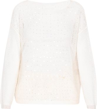 Usha Pullover Frauen cremefarben