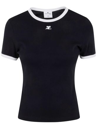 Courr&egrave;ges Signature Contrast T-Shirt