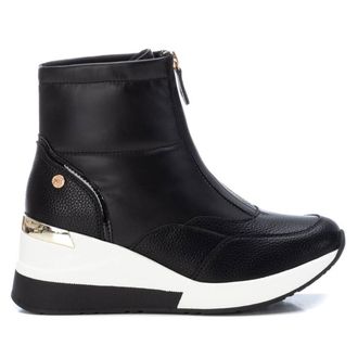 Xti Schwarze Stiefelette mit Keil -Höhe Keil 6cm