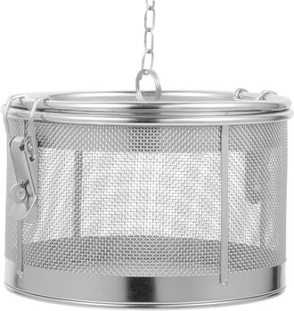 UPKOCH Edelstahl Gewürzfilterkorb 16cm Mit Haken Kompakter Tee Ei Infuser Für Haushalt Wiederverwendbar Fein Gelocht Universell Für Suppe Und Tee