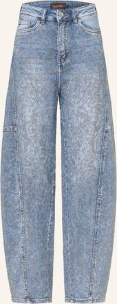 Miss Goodlife Miss Goodlife Barrel Jeans Mandal Mit Schmucksteinen blau