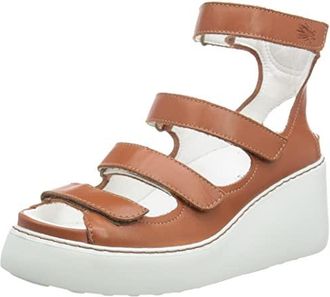 FLY London Femme Drop521fly Sandale cale, Brique, 41 EU