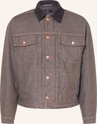 7 For All Mankind Jeansjacke braun