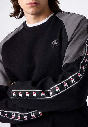 Champion Sweatshirt Sports-inspired Interlock Crewneck with Tape detailing