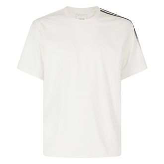 Yohji Yamamoto Homme, Tops, Blanc, Taille: S Tee Manches Courtes Rayures D&eacute;grad&eacute;es
