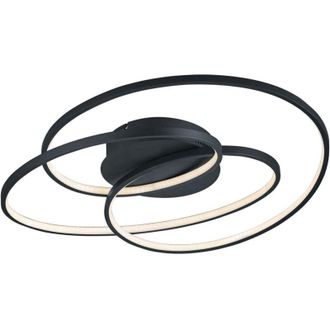 Trio Leuchten Trio Lighting - Plafonnier led 385w noir mat avec variateur 3 intensites - trio - gale 18349958 18349958 18349958 18349958 18349958 18349958 18349958