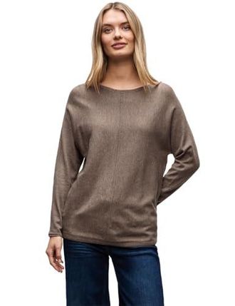 Street One 3015504 Pull Basique Dolman, Silk Brown Mel, 42 Femme