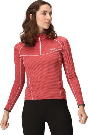 Regatta Damen Yonder Top mit Langen Ärmeln, schnelltrocknend T-Shirt, Mineral Red, 44